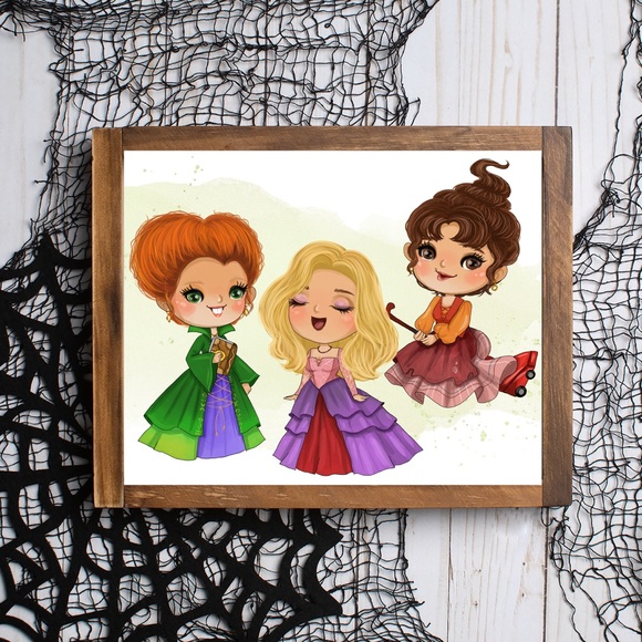 Handmade | Art | Hocus Pocus Halloween Art Print Decor | Poshmark